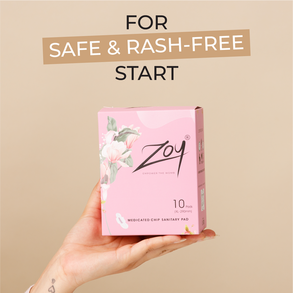 ZOY First Period Starter Kit - Safe Period Gift for Girls